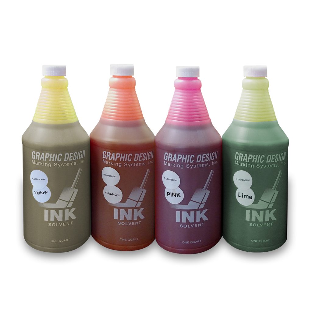Graphic Design Marking System Solvent-Based Fluorescent 4-Color Kit ...